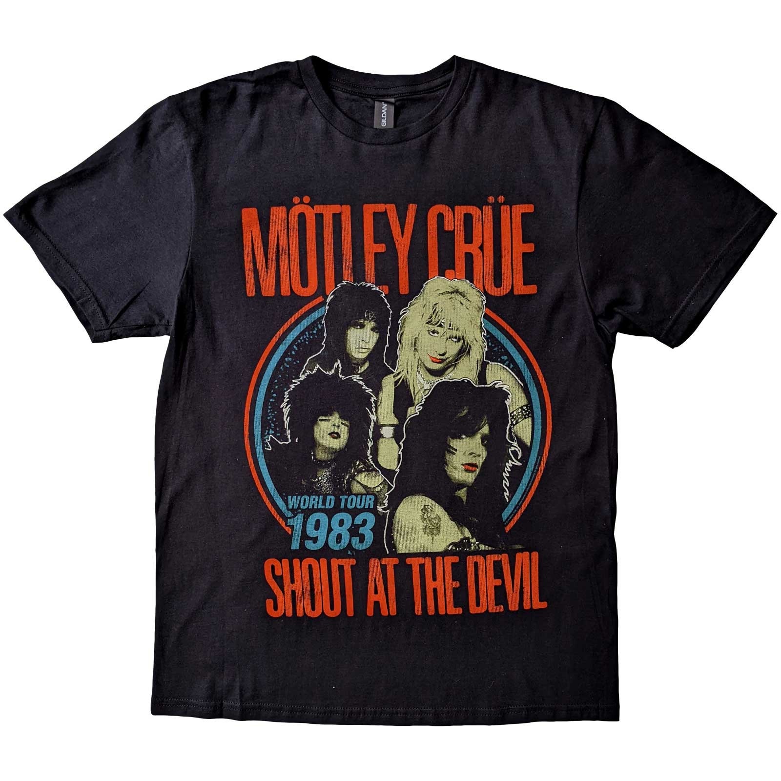 Motley Crue: Shout at the Devil 1983 World Tour Black T-shirt ...