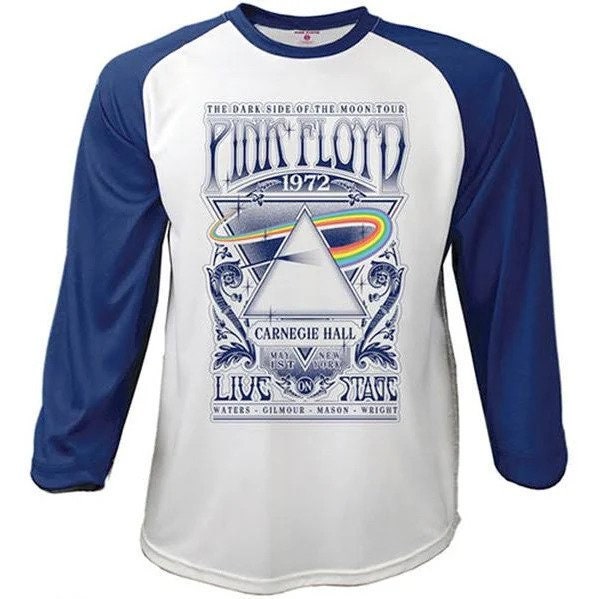Pink Floyd: Carnegie Hall Poster 3/4 Sleeve Raglan Shirt (officially ...