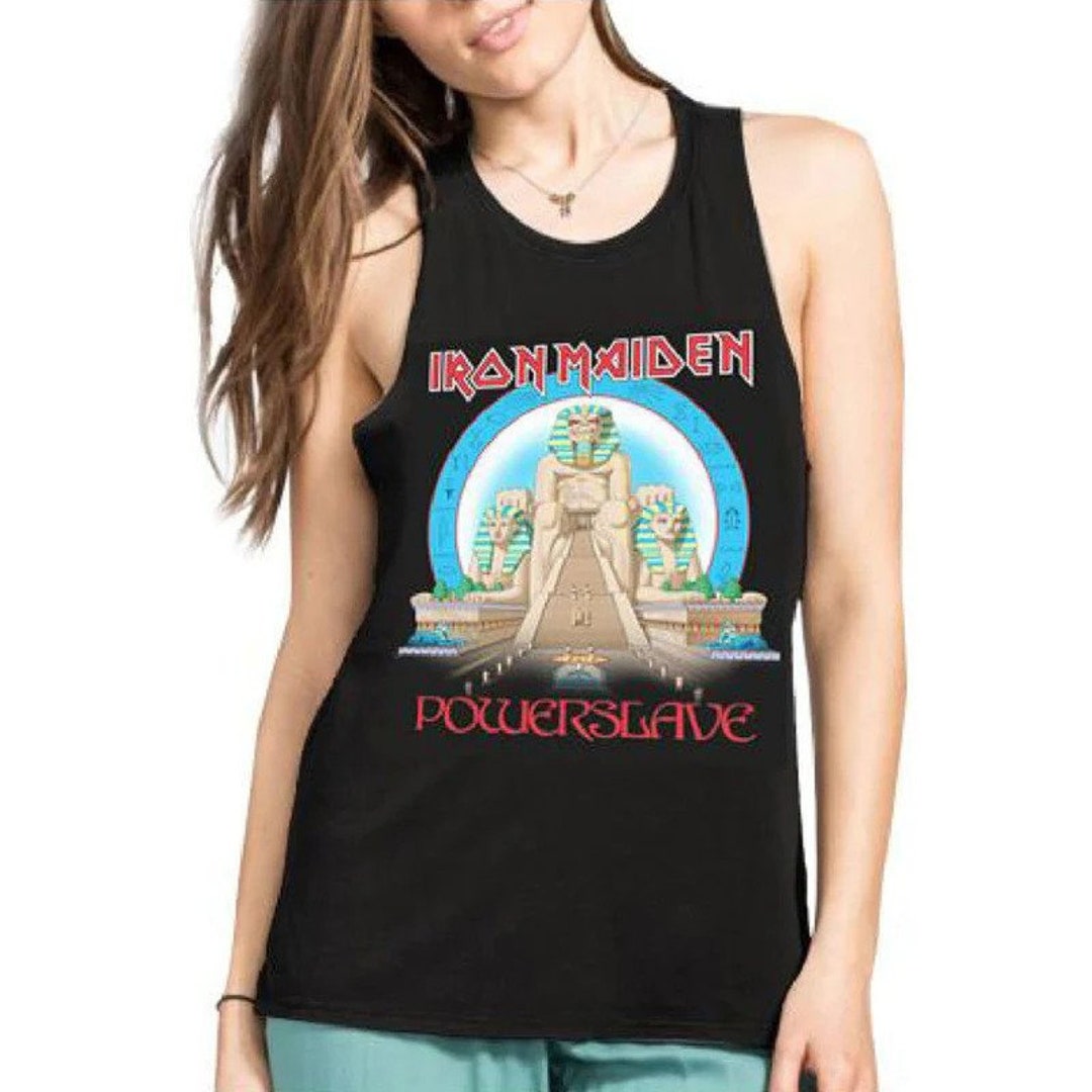 Iron Maiden: Powerslave Sleeveless Slim Women's T-shirt - Etsy