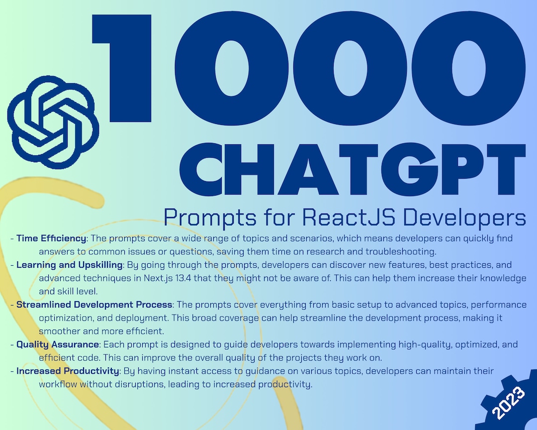 1000 Advanced Reactjs Chatgpt Prompts Improve Efficiency And Etsy 