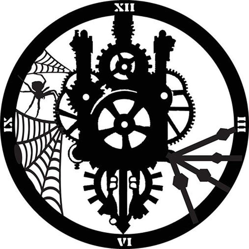 Steampunk Clock Face Cut File - Etsy