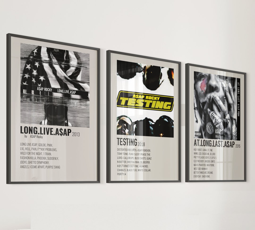ASAP Rocky Album Poster Set of 3 Long Live ASAP Album Cover - Etsy