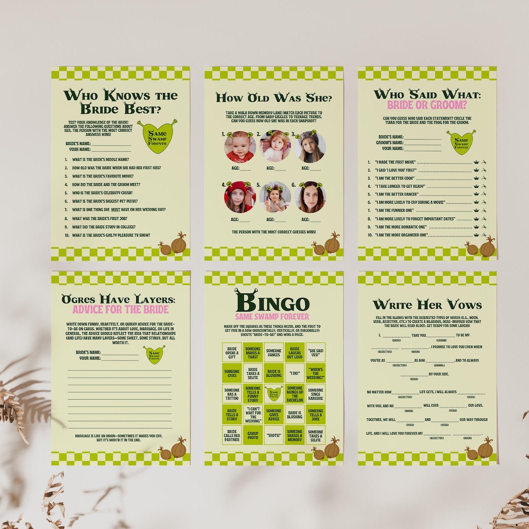 Last Romp in the Swamp Bachelorette Games Editable Same Swamp Forever ...