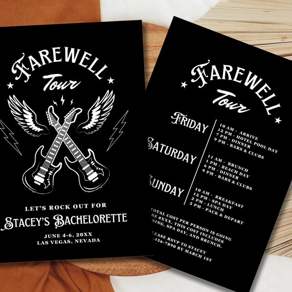 Bachelorette Party Farewell Tour - Etsy