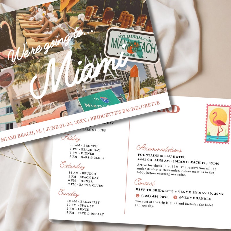 Miami Vice Invitations - Etsy