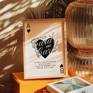 Lucky in Love Wedding Guest Book Sign Template Editable Vegas Wedding ...