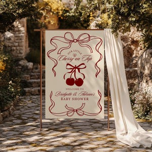 Cherry on Top Baby Shower Bundle Templates Cherry Themed Baby Shower ...