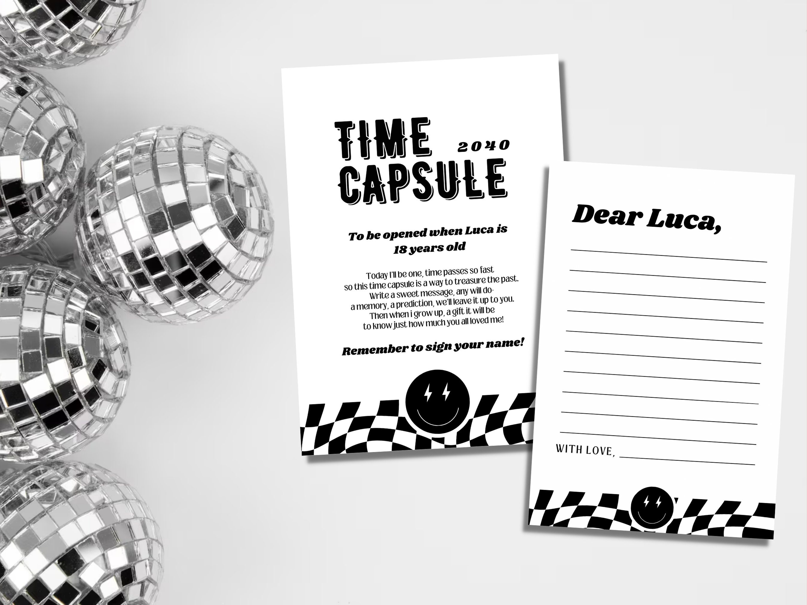 First Birthday Time Capsule Primer Cumpleaños Capsulo Del - Etsy
