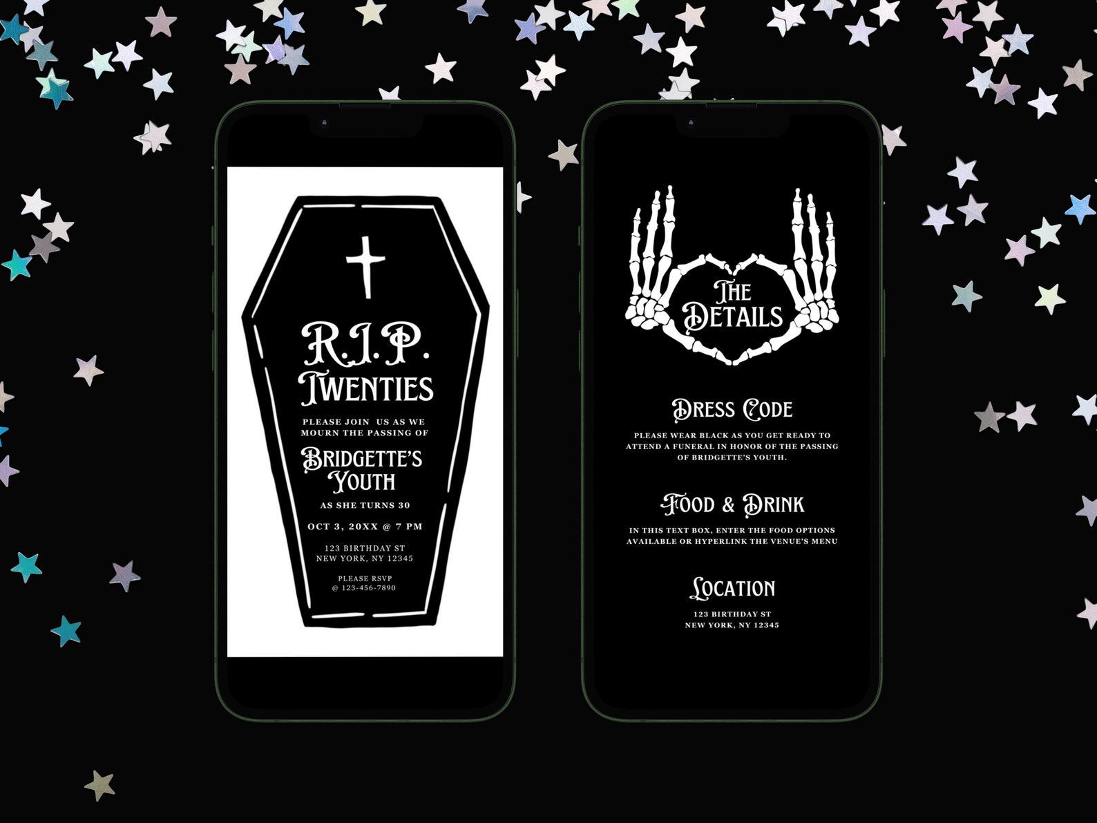 RIP 20s Birthday Party Invite RIP Twenties Party Invitation 30th E ...