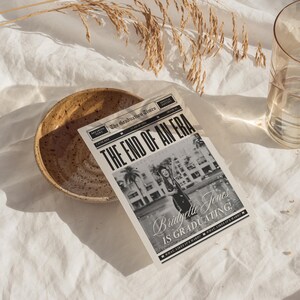 Graduation Newspaper Invitation Template Editable Graduation ...