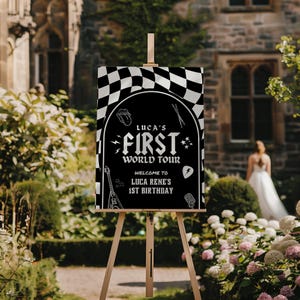 First World Tour Birthday Invitation Template Editable Rock First ...