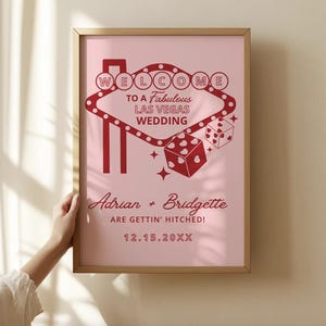 WEDDING TEMPLATES BUNDLE Hand Drawn Vegas Wedding Suite Retro Wedding ...