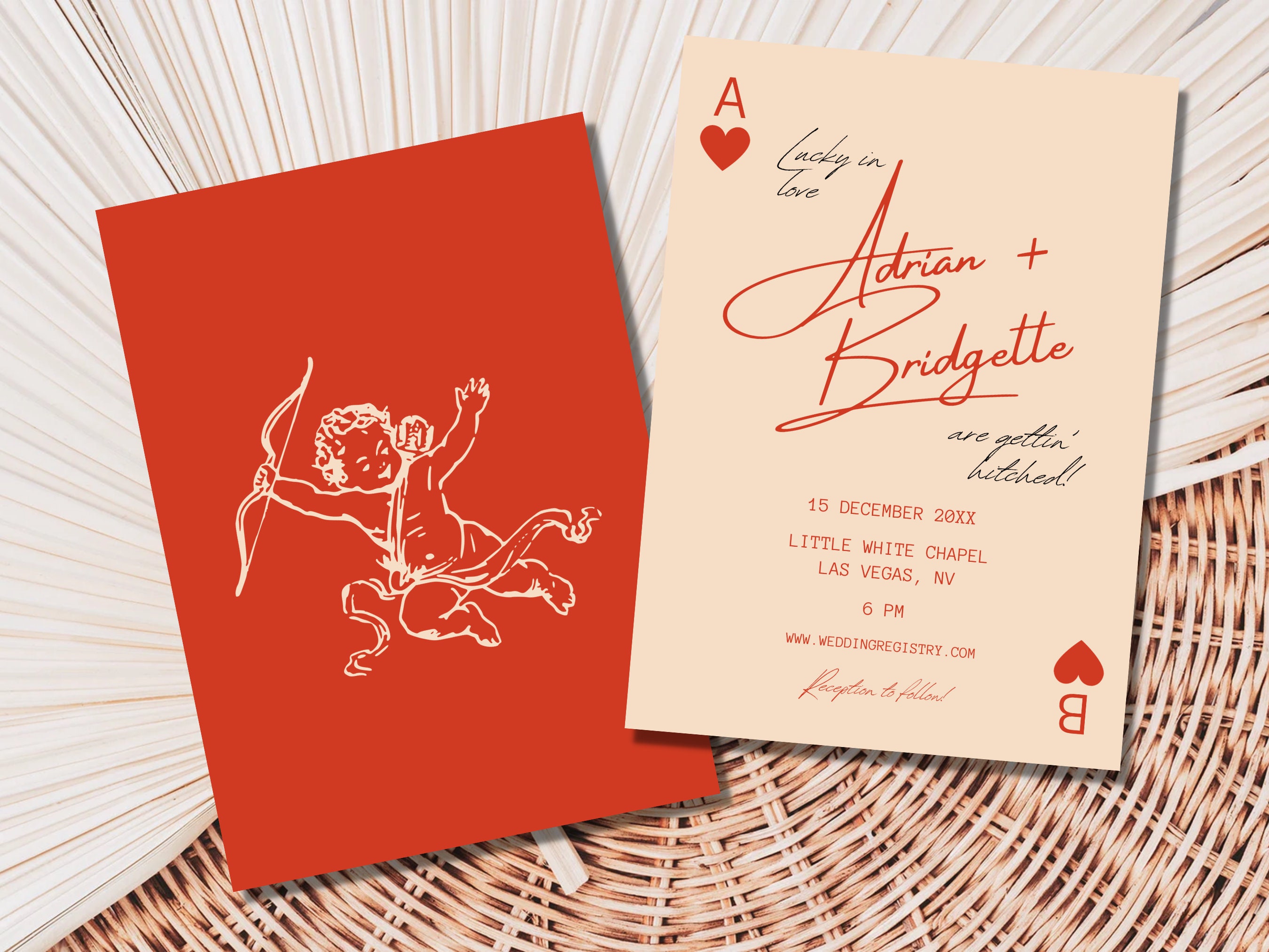 Wedding Invitation Lucky in Love Wedding Vintage Theme Wedding - Etsy