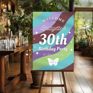 13 Going on 30 Birthday Welcome Sign Thirty Flirty & Thriving Welcome ...