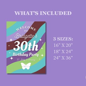 13 Going on 30 Birthday Welcome Sign Thirty Flirty & Thriving Welcome ...