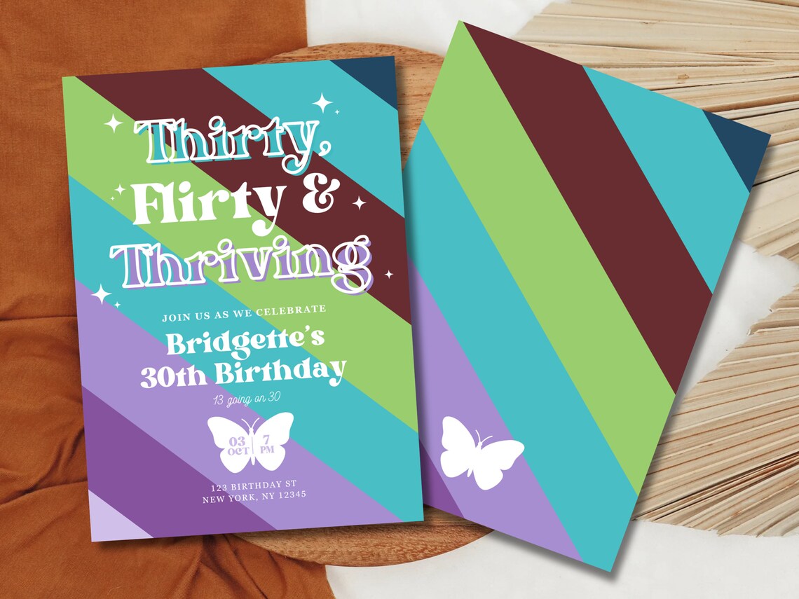13 Going on 30 Birthday Invite 30th Birthday Invitation Template Thirty ...