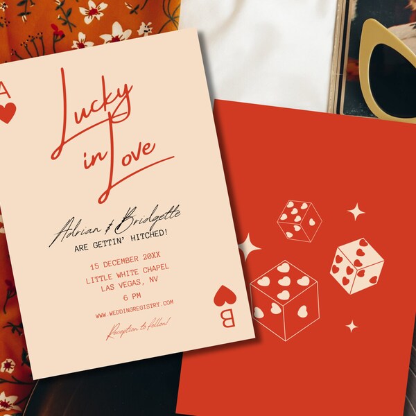 Playing Card Invite - Etsy
