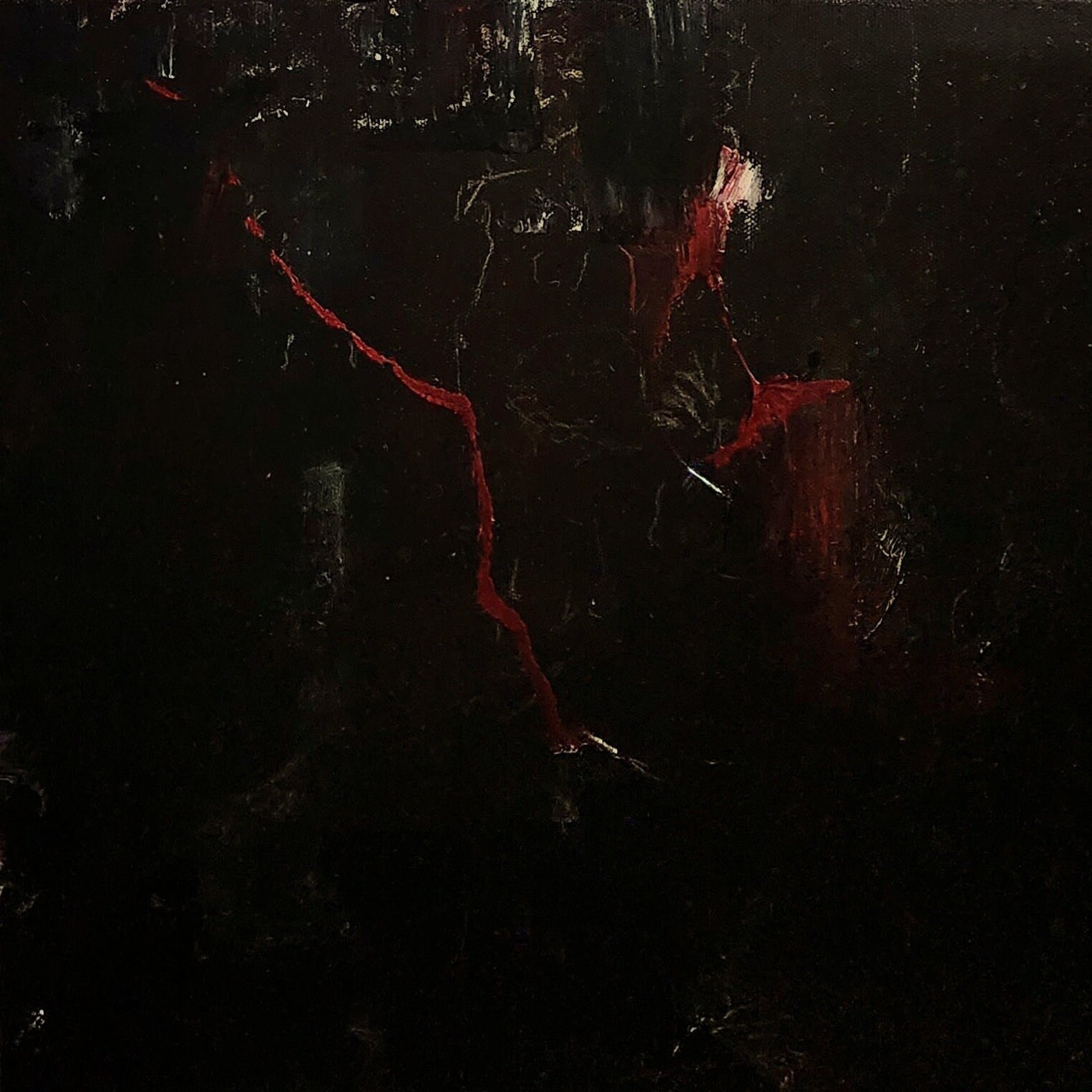 Black/gothic Abstract Oil Painting - 'starless Winter Night's Tale ...