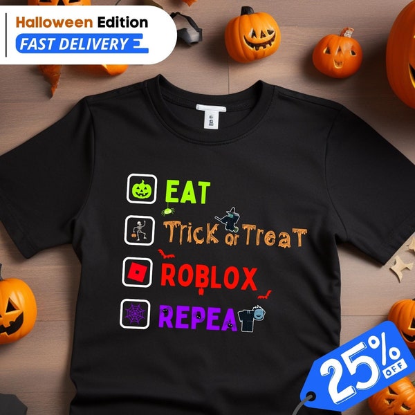 Roblox Halloween Shirt - Etsy