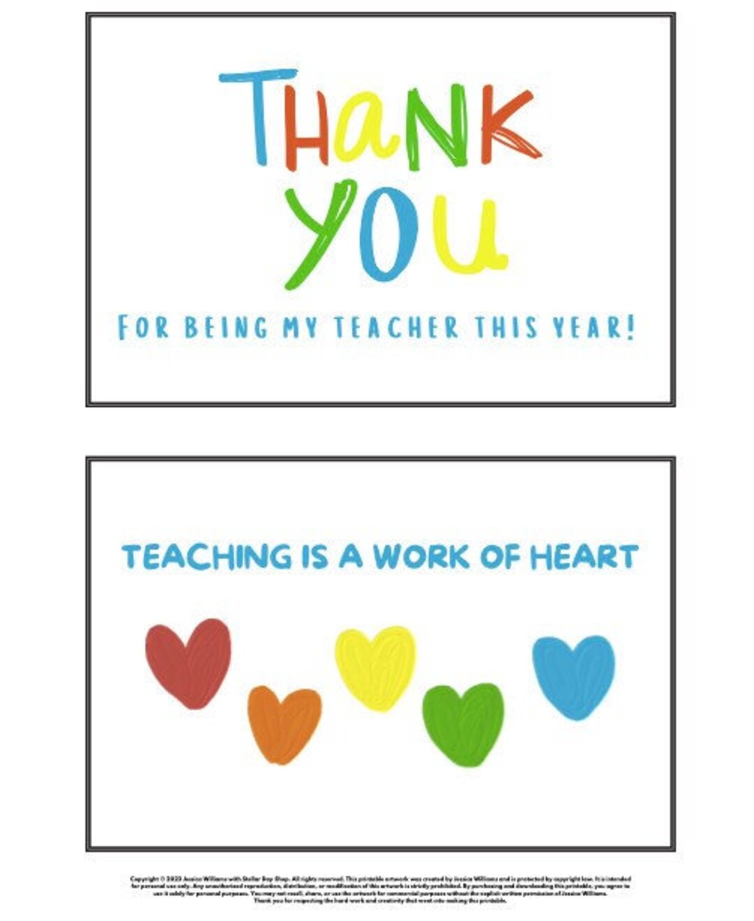 Back to School Cards for Teachers - Etsy