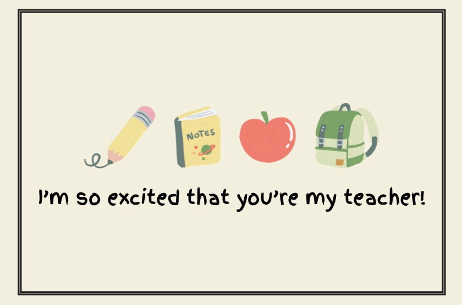 Back to School Greeting Cards - Etsy