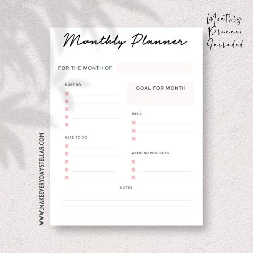 Pretty Simple Simple Planner - Etsy