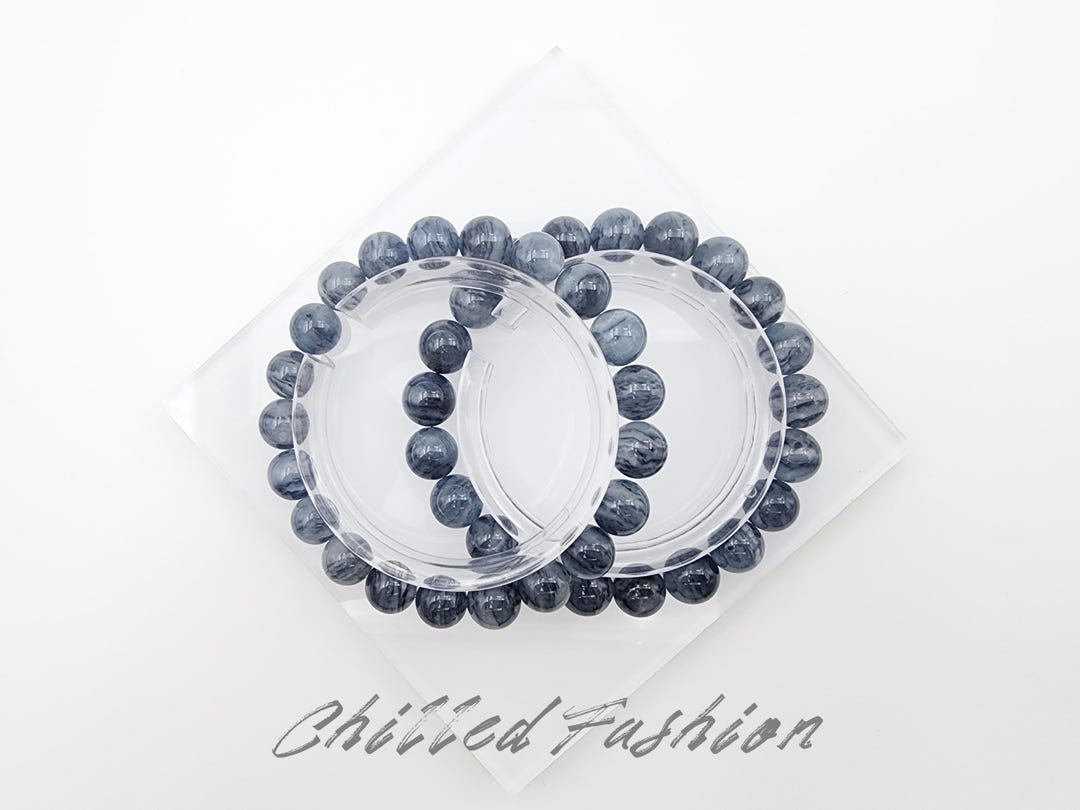 Layered Blue Phantom Quartz Bracelet| Unique Crystal Jewelry| Stacking ...