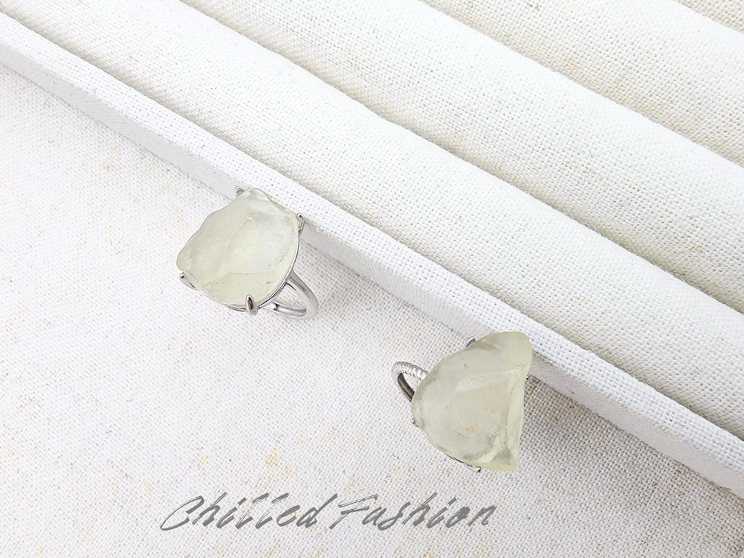 Libyan Desert Glass Ring Sterling Silver| Symbol of Transformation ...