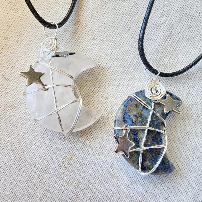 Wire Wrapped Moon - Etsy