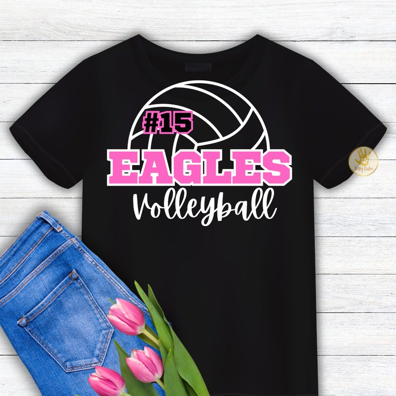 Volleyball Team Shirt, Custom Volleyball Tee, Personalized Volleyball ...