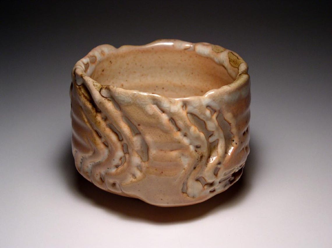 Studio Pottery US Frederick Olsen Shino Tea Bowl - Etsy