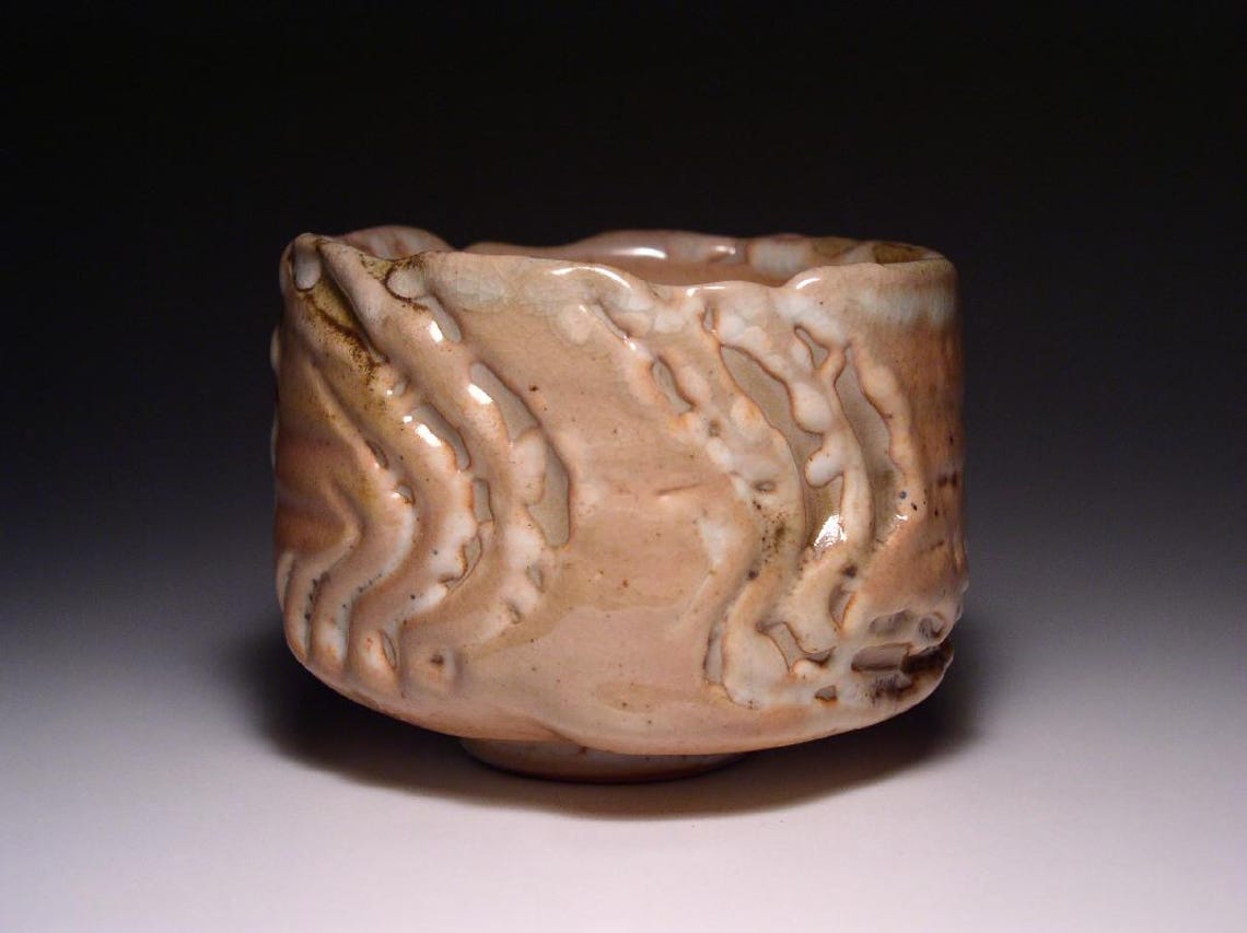 Studio Pottery US Frederick Olsen Shino Tea Bowl - Etsy