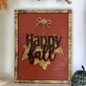 Happy Fall Shelf Decor - Etsy