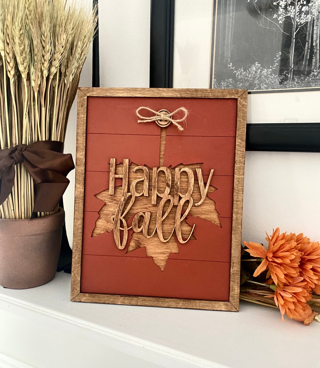 Happy Fall Shelf Decor - Etsy