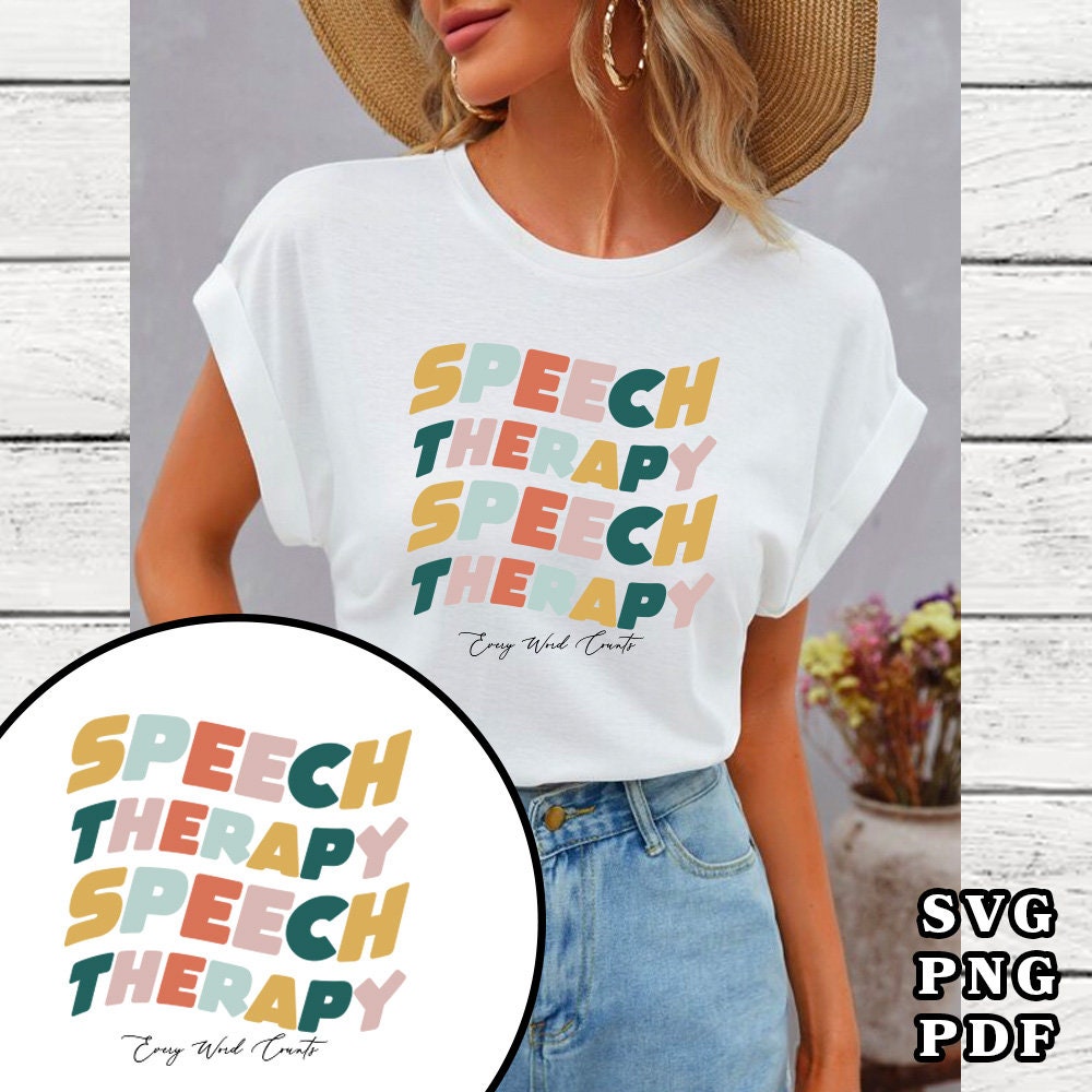 Speech Therapy SLP Design SVG "every Word Counts" - Etsy