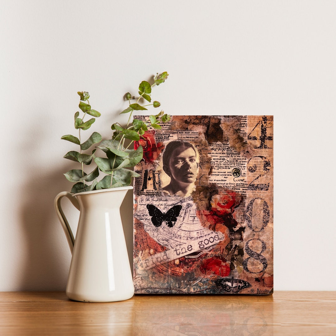 Handmade Original Artwork | Vintage Collage | Mixed Media Art ...