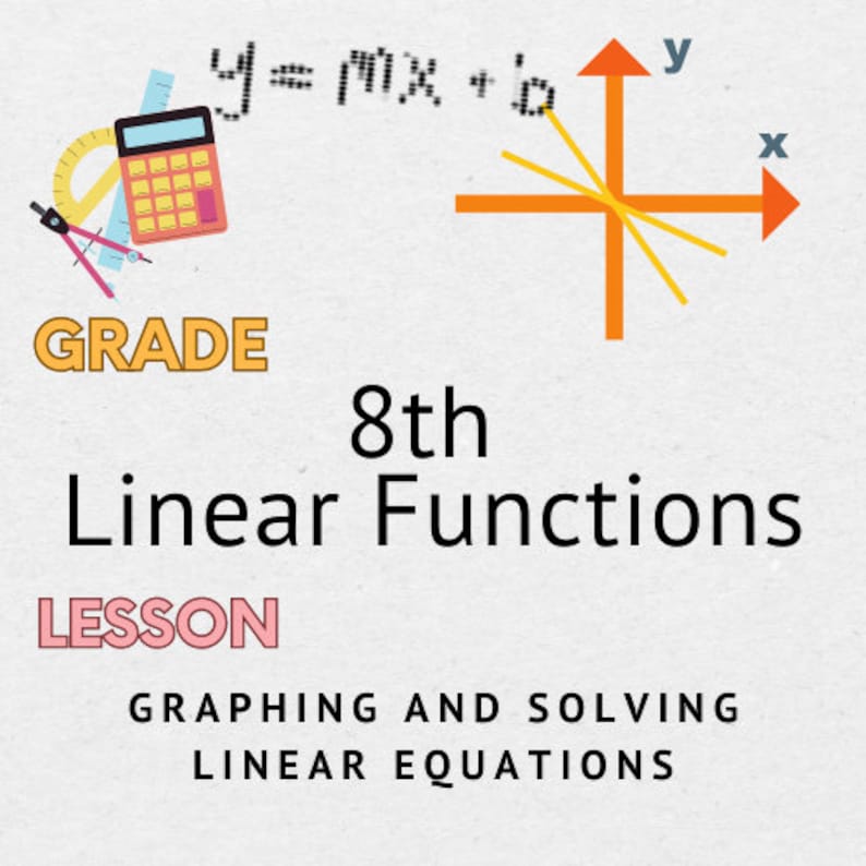 8th Grade - Graphing and Solving Linear Equations: 8 Lesson Plans for 8 ...