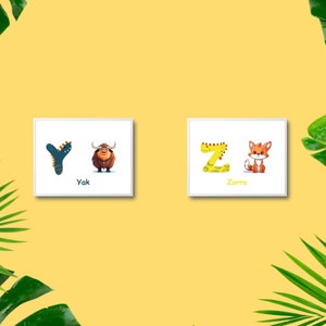 Spanish ABC Flash Cards, Alphabet Flash Cards, Animal ABC Spanish ...