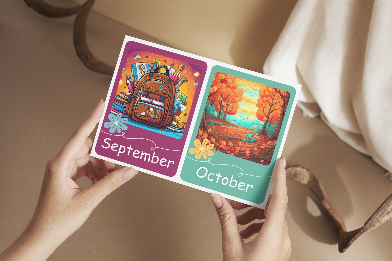 Months of the Year Flash Cards, Printable Flash Cards, Educational ...