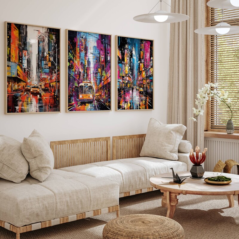 Cityscape Art - Etsy