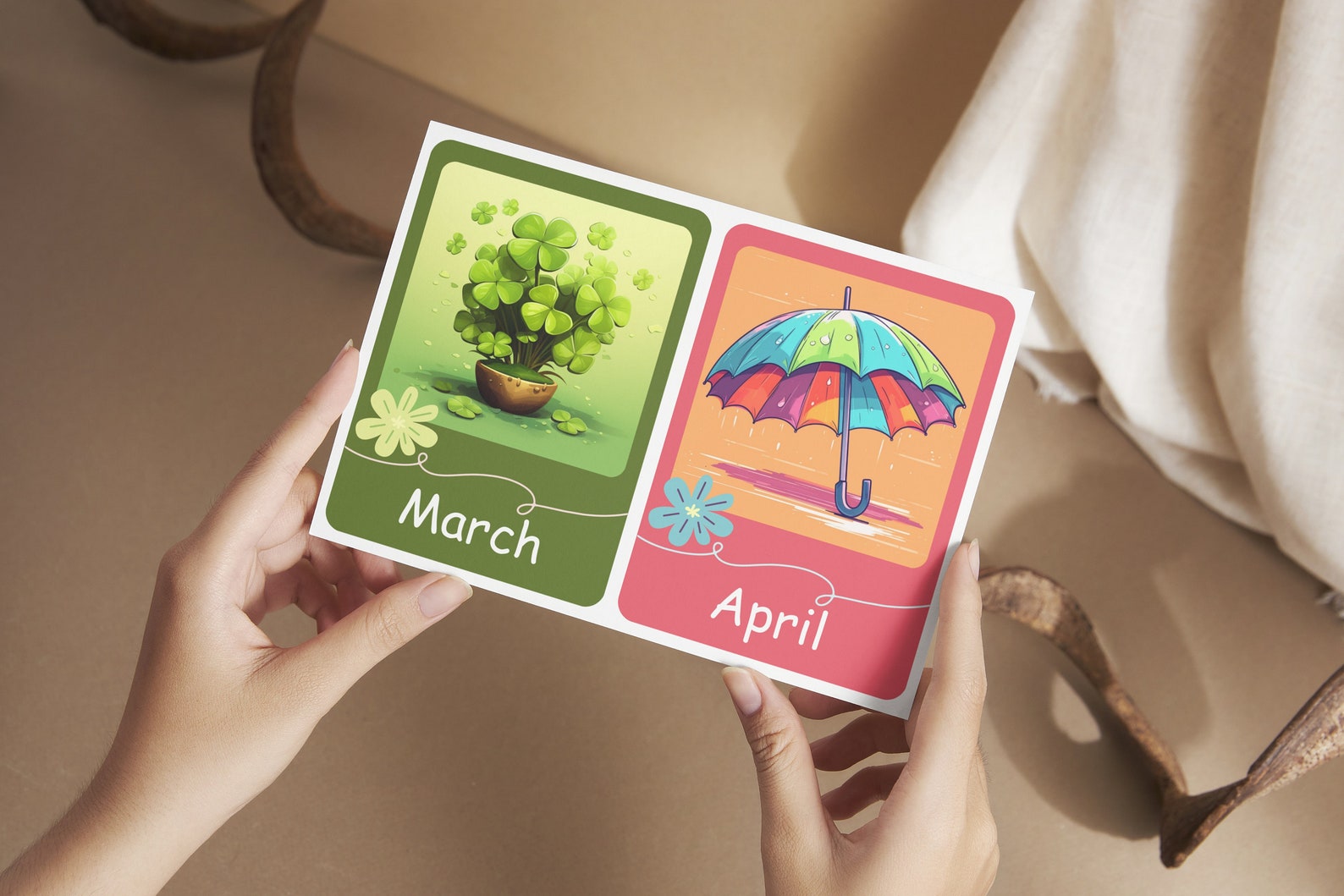 Months of the Year Flash Cards, Printable Flash Cards, Educational ...