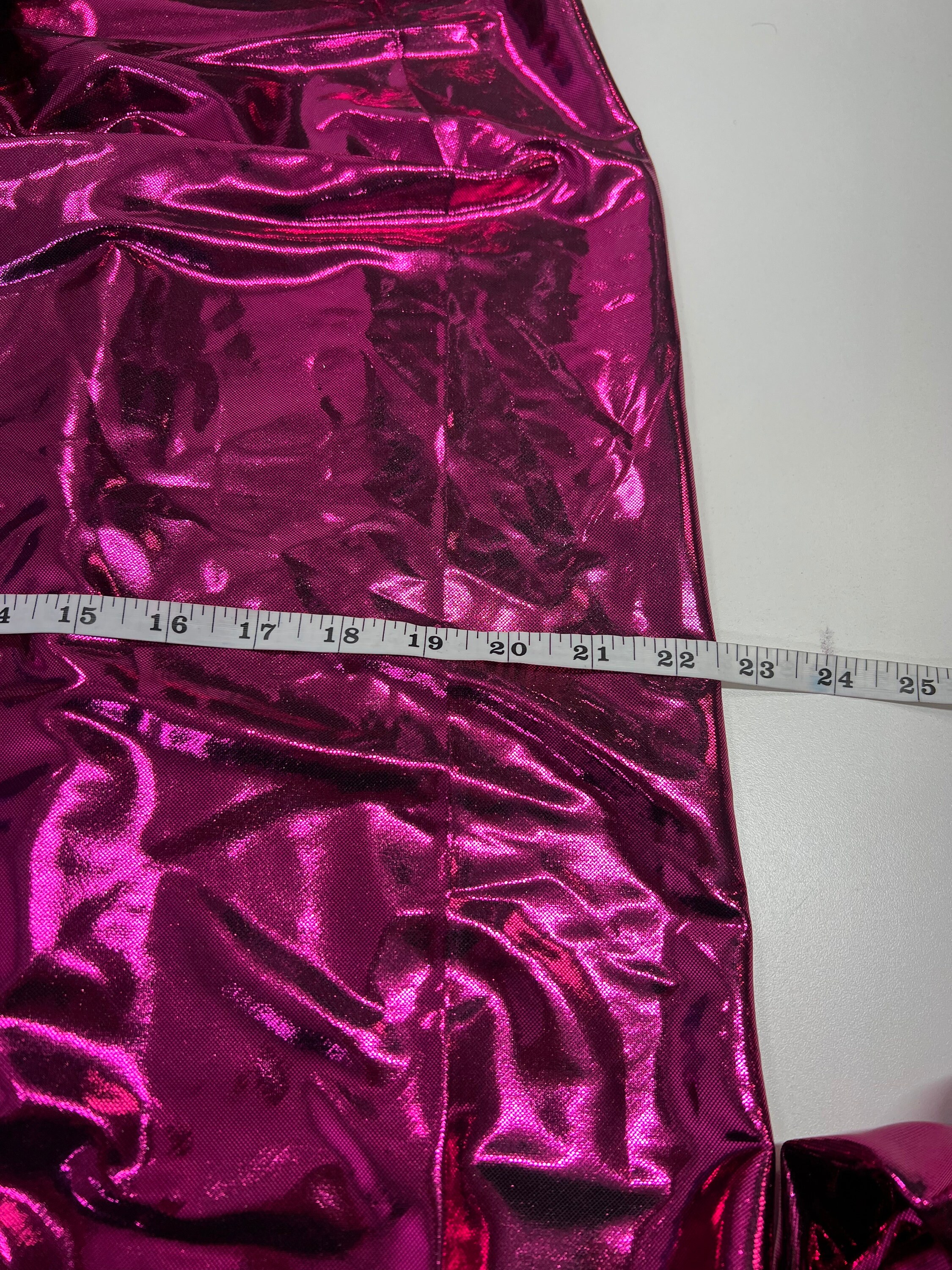 Stilt Covers Ready to Ship Circus Costume Metallic Pink Spandex Cut to ...