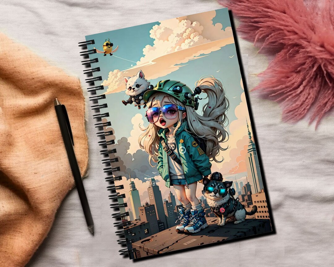 ANIME Journal Japanese NOTEBOOK Cute SPIRAL Notebook Cool - Etsy