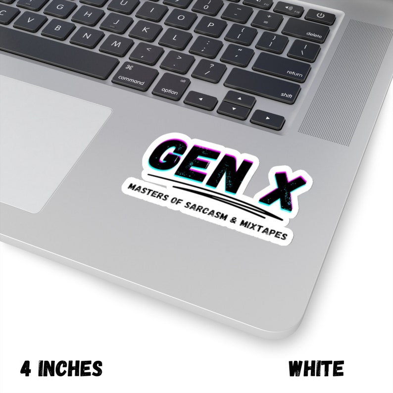 Gen X Masters of Sarcasm and Mixtapes Sticker, Gen X, Generation X ...