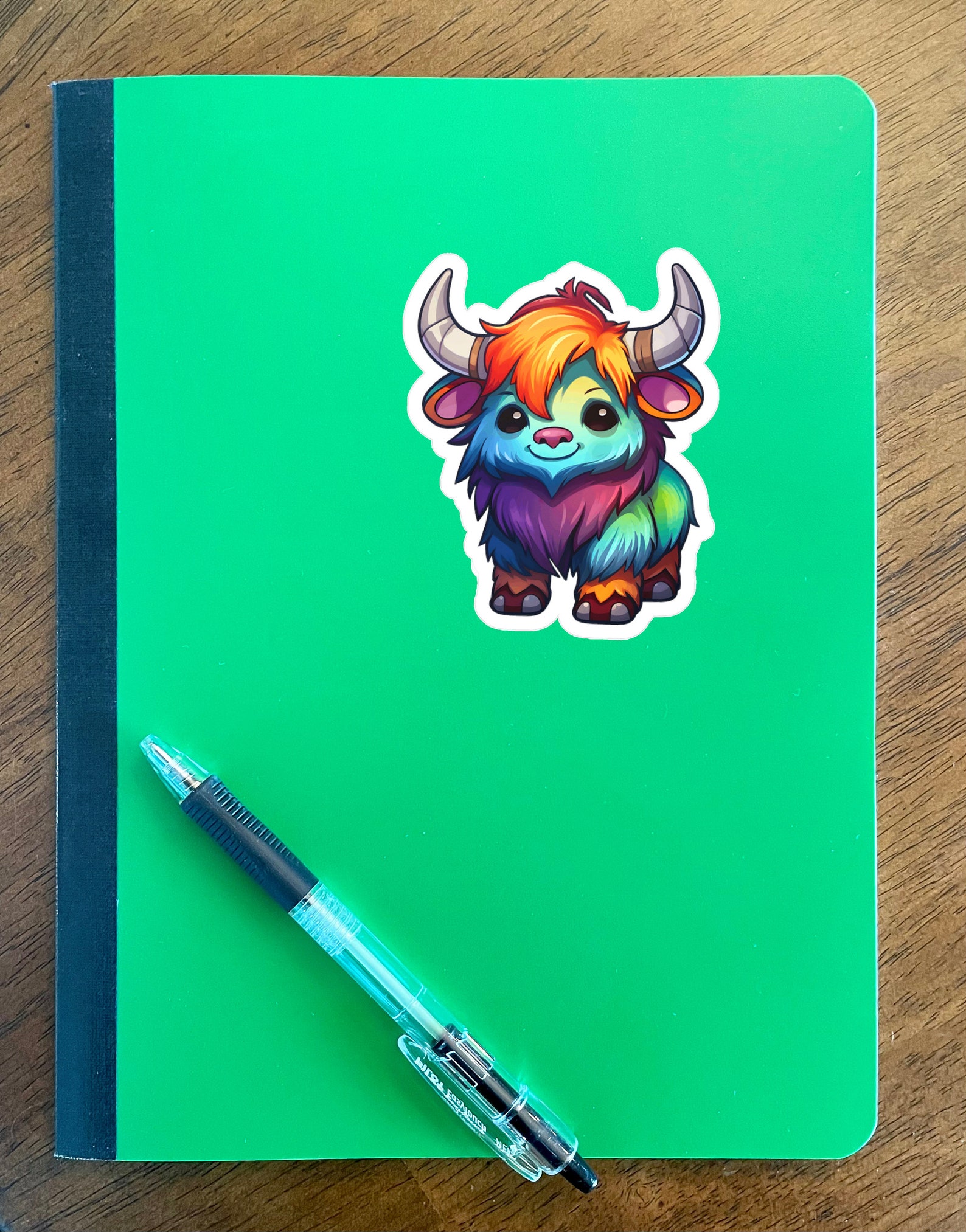 Yak Sticker, Colorful Sticker, Kawaii, Cute Yak Sticker, Animal Sticker ...