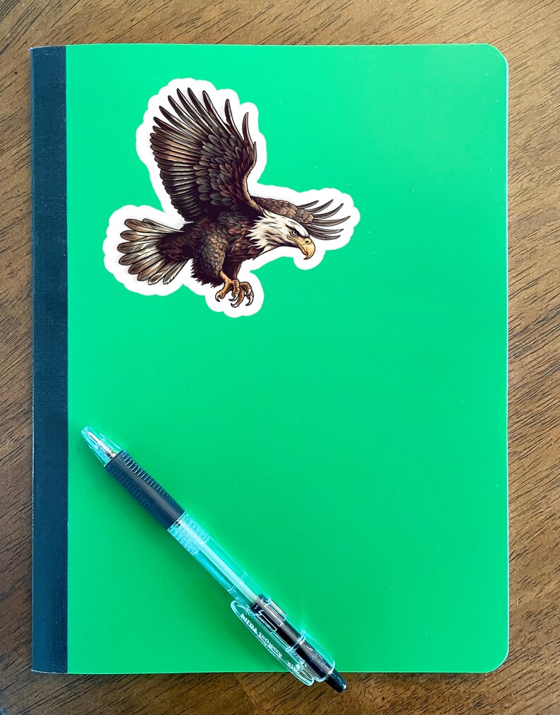 Bald Eagle Sticker, Patriotic Decal, Eagle Sticker, Kiss-cut, 4th of ...