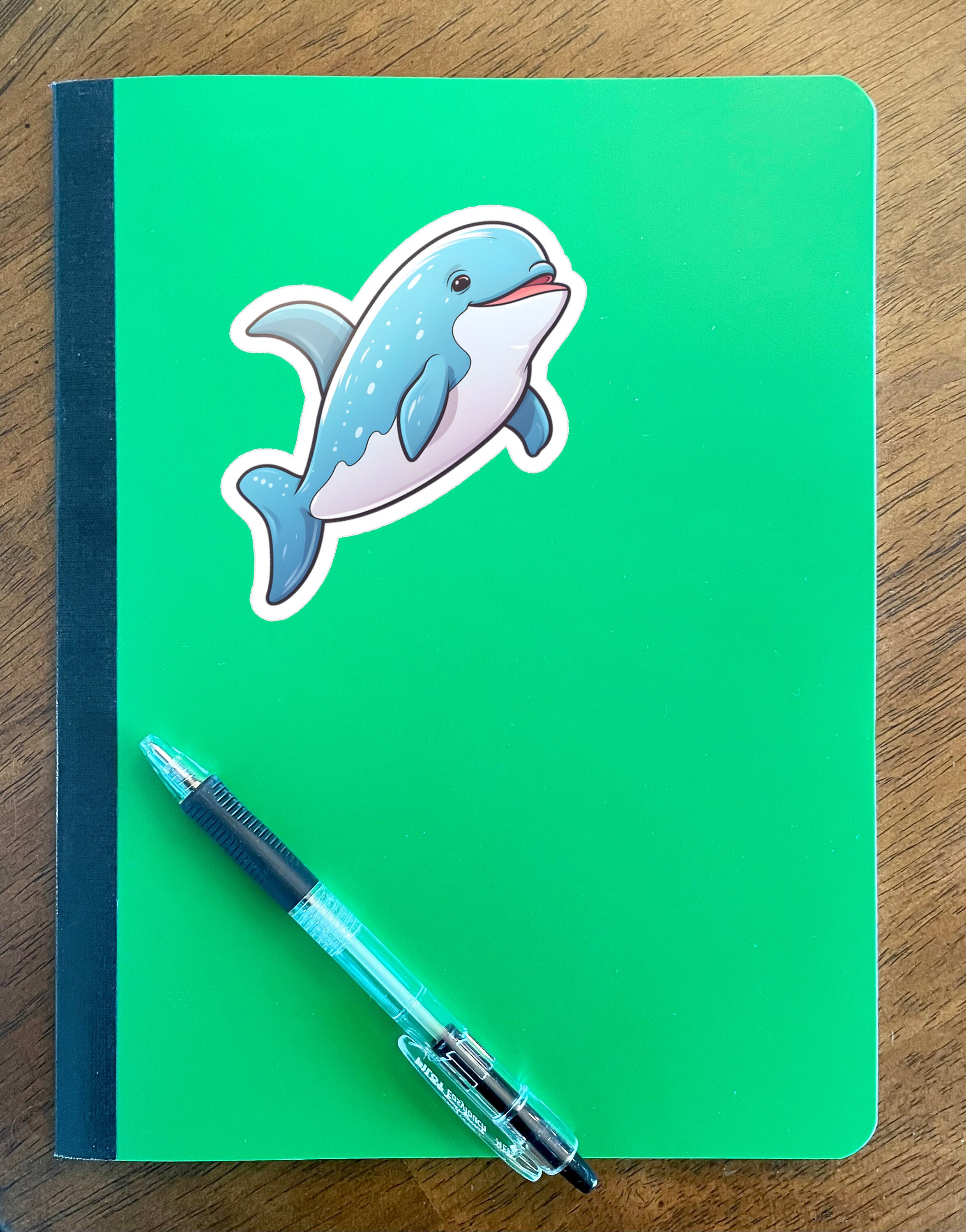 Beluga Whale Sticker, Whale Sticker, Colorful Sticker, Kawaii, Cute ...