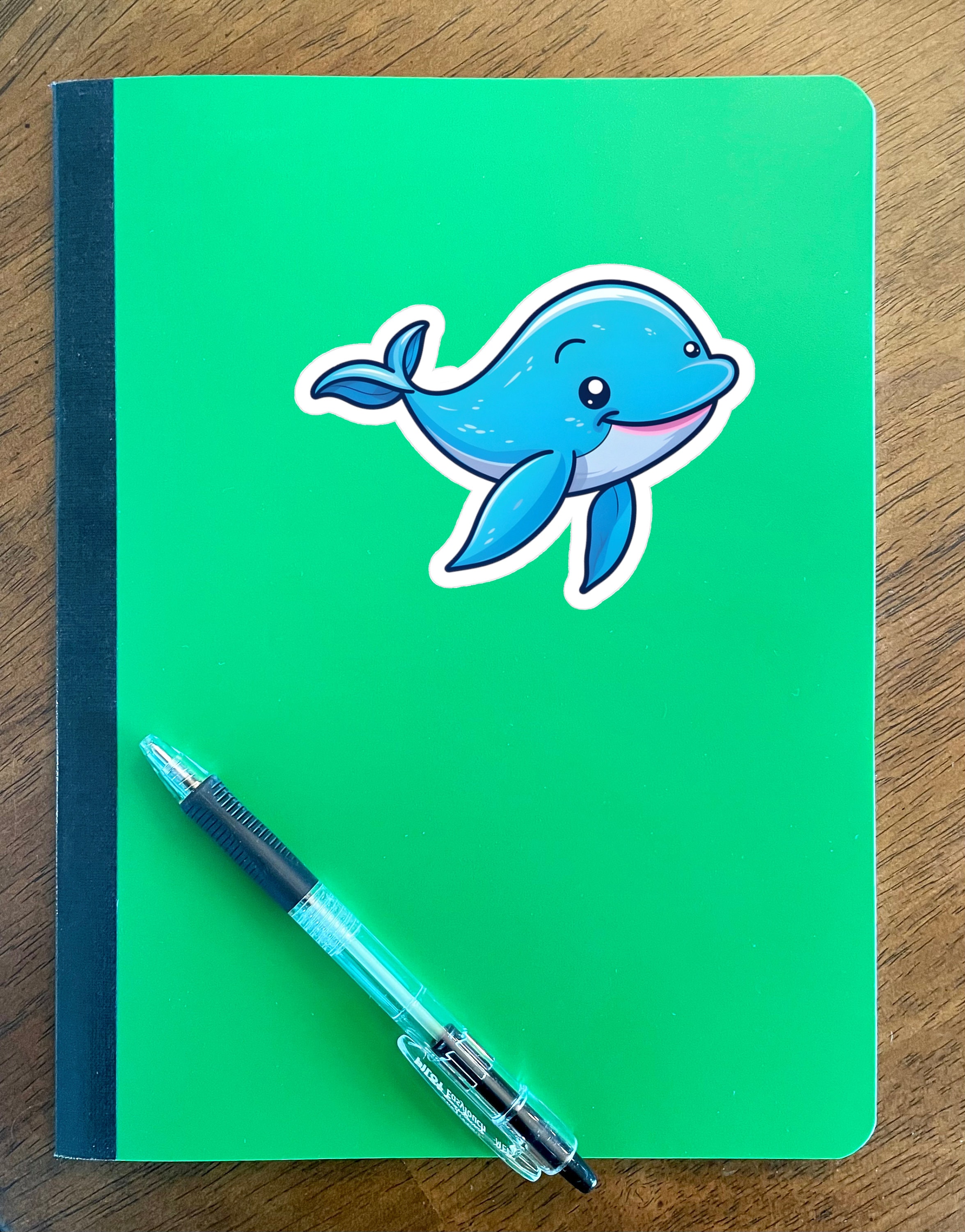 Whale Sticker, Blue Whale Sticker, Colorful Animal Sticker, Kawaii ...
