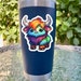 Yak Sticker, Colorful Sticker, Kawaii, Cute Yak Sticker, Animal Sticker ...