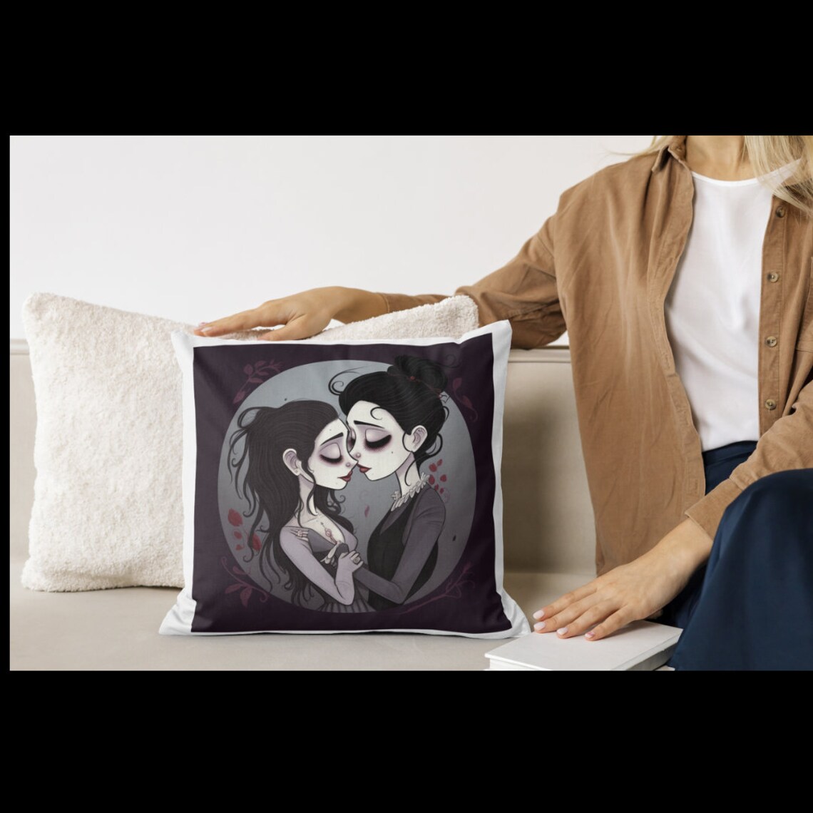 Nocturnal Kiss: Vampire Embrace Digital Art - Etsy